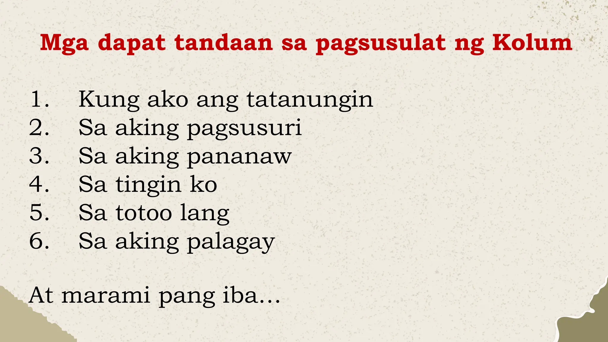 PAGSULAT NG KOLUM Campus Journalism-School Paper Management | PDF