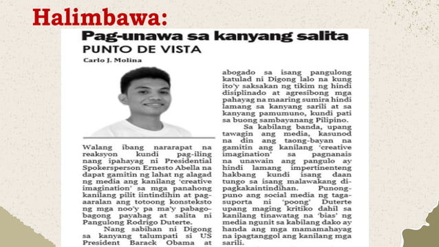 PAGSULAT NG KOLUM Campus Journalism-School Paper Management | PDF