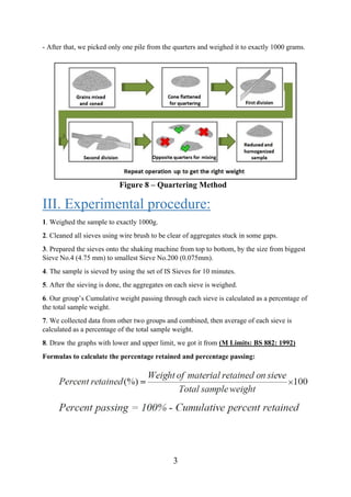 Sieve analysis of fine aggregates student experiment | PDF