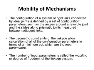 Branches of TOM, Machine & Structure, Kinematic Links | PPTX