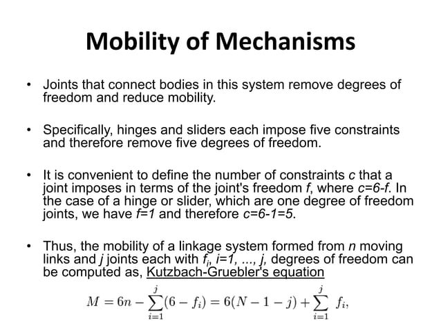 Branches of TOM, Machine & Structure, Kinematic Links | PPTX