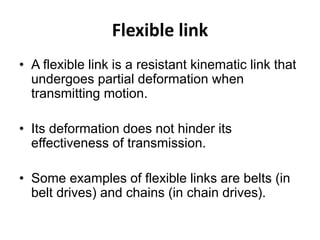 Branches of TOM, Machine & Structure, Kinematic Links | PPTX