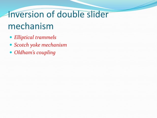 Kinemetic chains, Pairs, Joints, Four bar Mechanisms (KOM) | PPTX