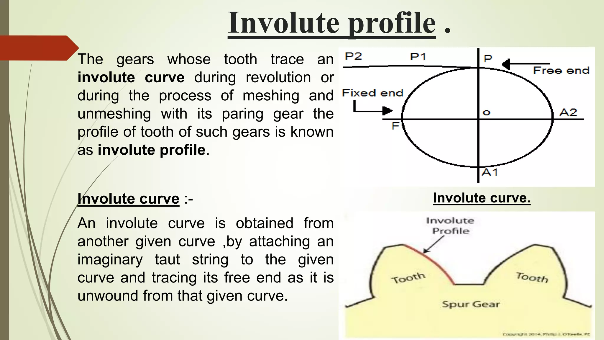 Kinematics of machine (Tooth Profiles of Gears) | PDF