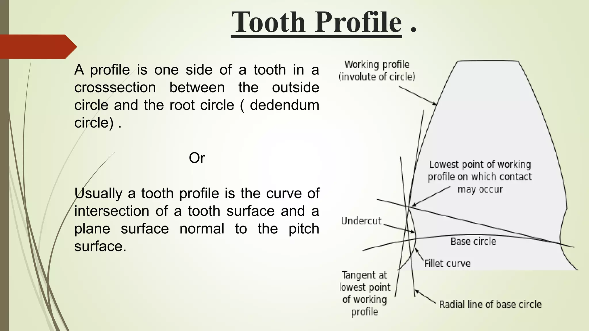 Kinematics of machine (Tooth Profiles of Gears) | PDF