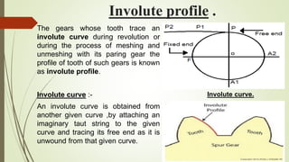 Kinematics of machine (Tooth Profiles of Gears) | PDF