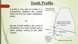 Kinematics of machine (Tooth Profiles of Gears) | PDF