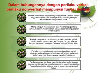 Kom. verbal & non verbal pertemuan -8 | PPTX
