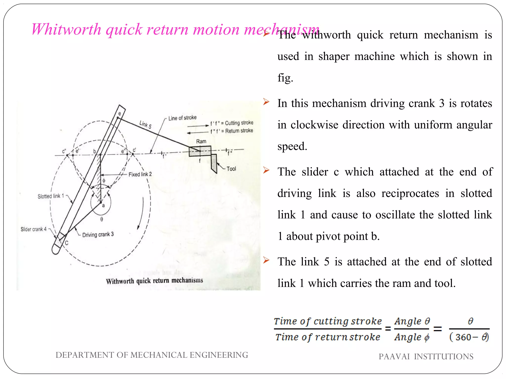 KOM-UNIT-1-BASICS OF MECHANISMS | PPT