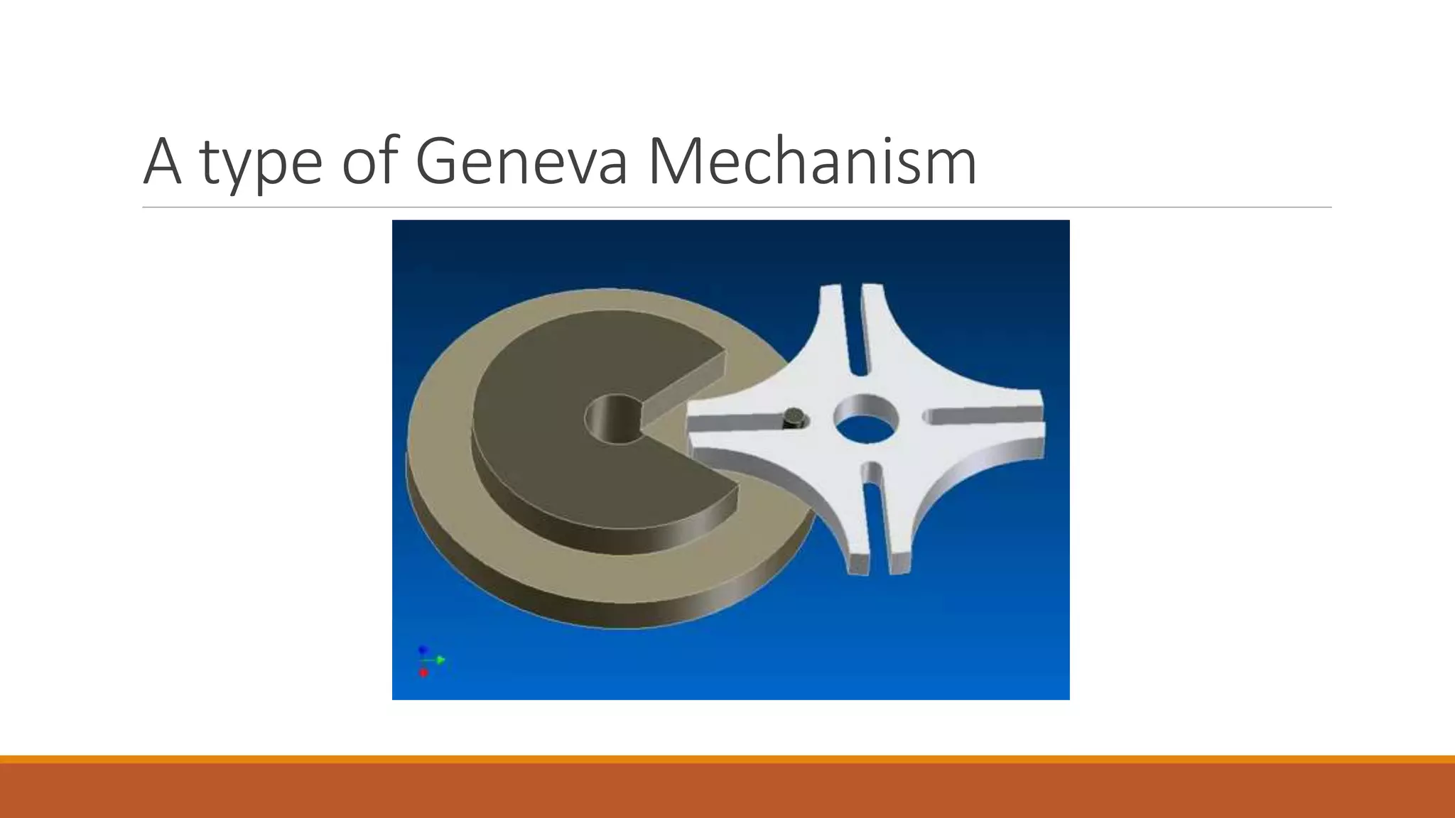 Pantograph, Swinging/Rocking Mechanism, Geneva Mechanism | PPTX