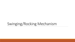 Pantograph, Swinging/Rocking Mechanism, Geneva Mechanism | PPTX