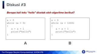 Computational Thinking: Pseudocode | PDF