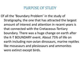 K-T BOUNDARY PROBLEM | PPTX