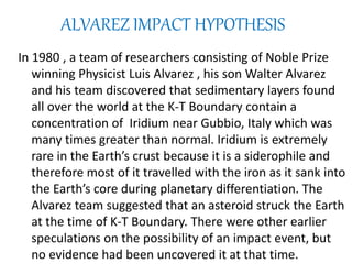 K-T BOUNDARY PROBLEM | PPTX