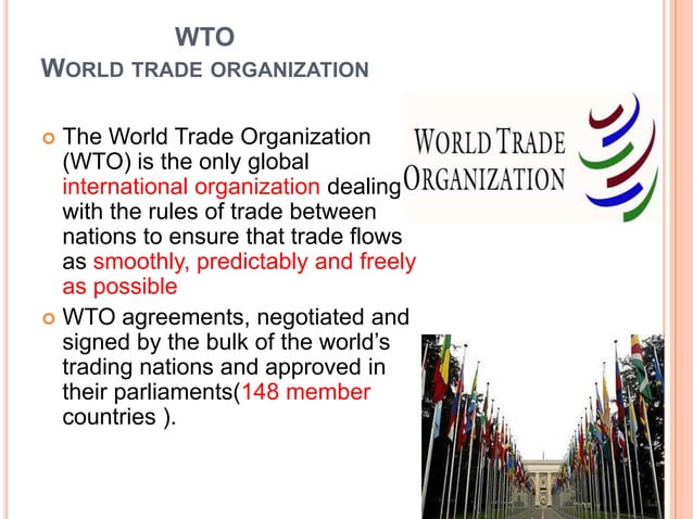 World Trade Organization WTO | PPT