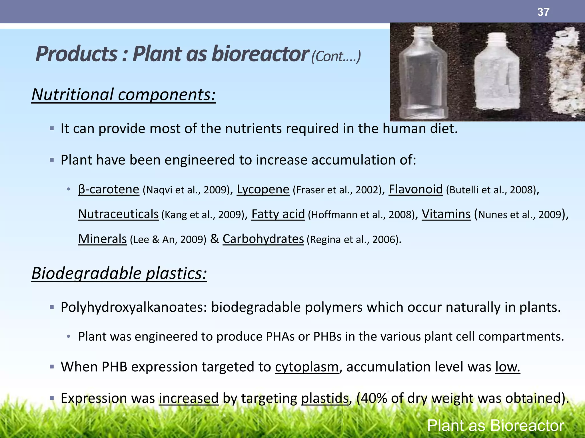 PLANTS AS BIOREACTOR | PPTX