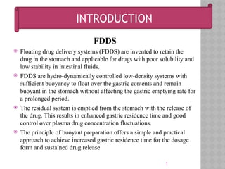 Floating drug delivery systems (FDDS).pptx