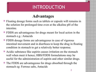 Floating drug delivery systems (FDDS).pptx