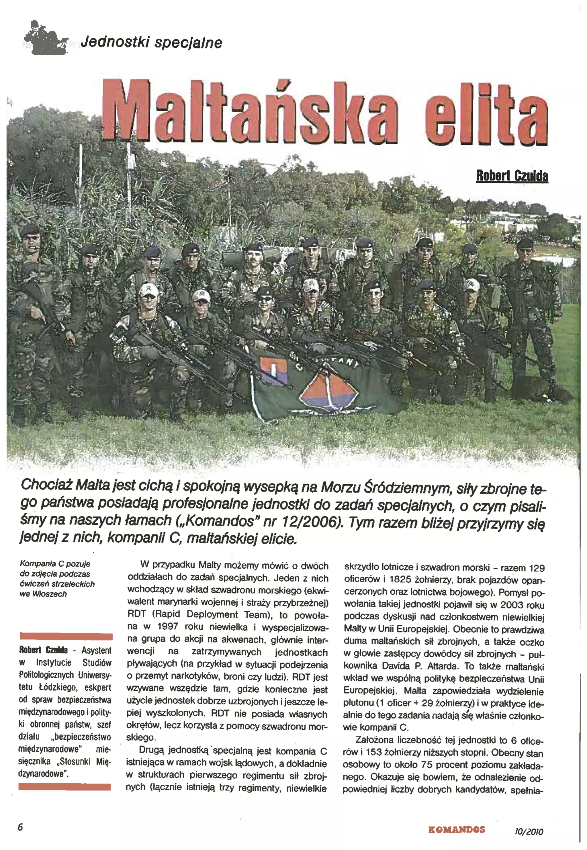 Komandos (Militarny Magazyn Specjalny) Maltanska elita | PDF