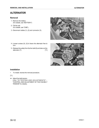 Komatsu ck30 1 skid steer loader service repair manual (sn a30001 and ...