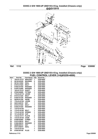 Komatsu D355C-3 Pipe Layer Parts Catalogue Manual - SN 1800 AND UP.pdf