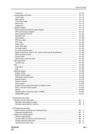 Komatsu d375 a 6r dozer bulldozer service repair manual sn 65001 and up ...