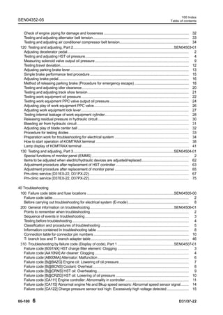 Komatsu d37 ex 22 dozer bulldozer service repair manual sn 60001 and up ...