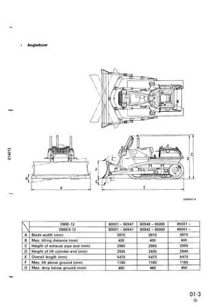 Komatsu d65 p 12 dozer bulldozer service repair manual (sn 60001 and up ...