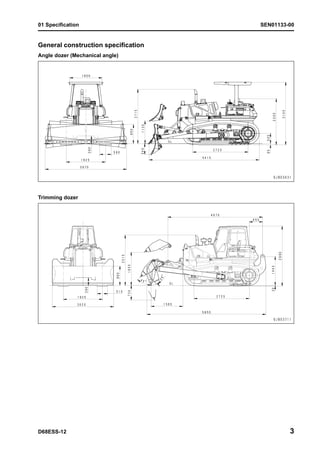 Komatsu d68 ess 12 dozer bulldozer service repair manual (sn j10001 and up) | PDF