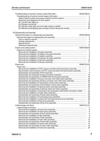Komatsu d68 ess 12 dozer bulldozer service repair manual (sn j10001 and ...