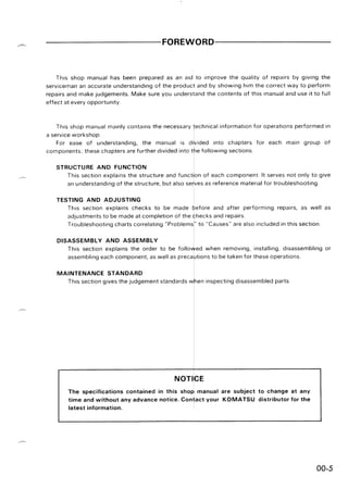 Komatsu D80E-18 Dozer Bulldozer Service Repair Manual SN 25001 and up.pdf