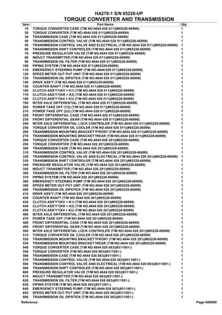 Komatsu ha270 1 articulated dump truck parts catalogue manual - sn ...