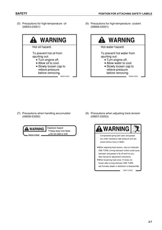 Komatsu pc1800 6 galeo hydraulic excavator operation & maintenance ...