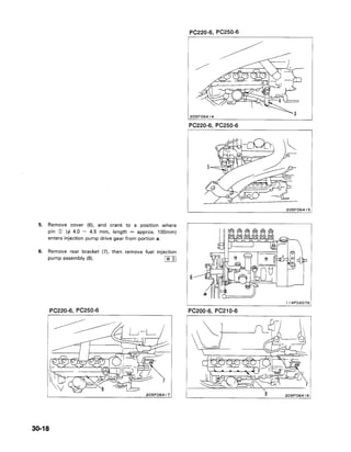 Komatsu pc200 lc 6 excavator service repair manual sna80001 and up | PDF