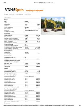 Komatsu pc200 lc 8 hydraulic excavator | PDF