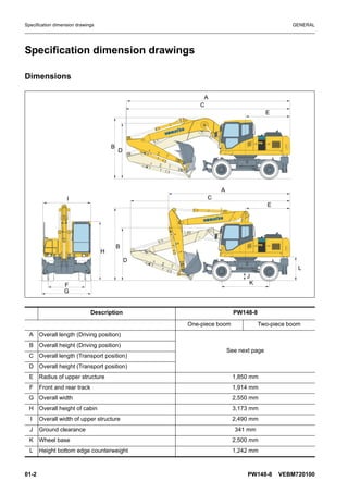 Komatsu pw148 8 hydraulic excavator service repair manual (pw148-8 ...