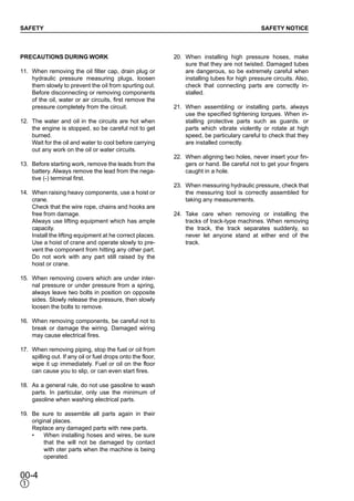Komatsu PW170ES-6K Hydraulic Excavator Service Repair Manual SNK30001 ...