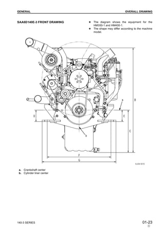 Komatsu saa6 d140e 3 diesel engine service repair manual | PDF