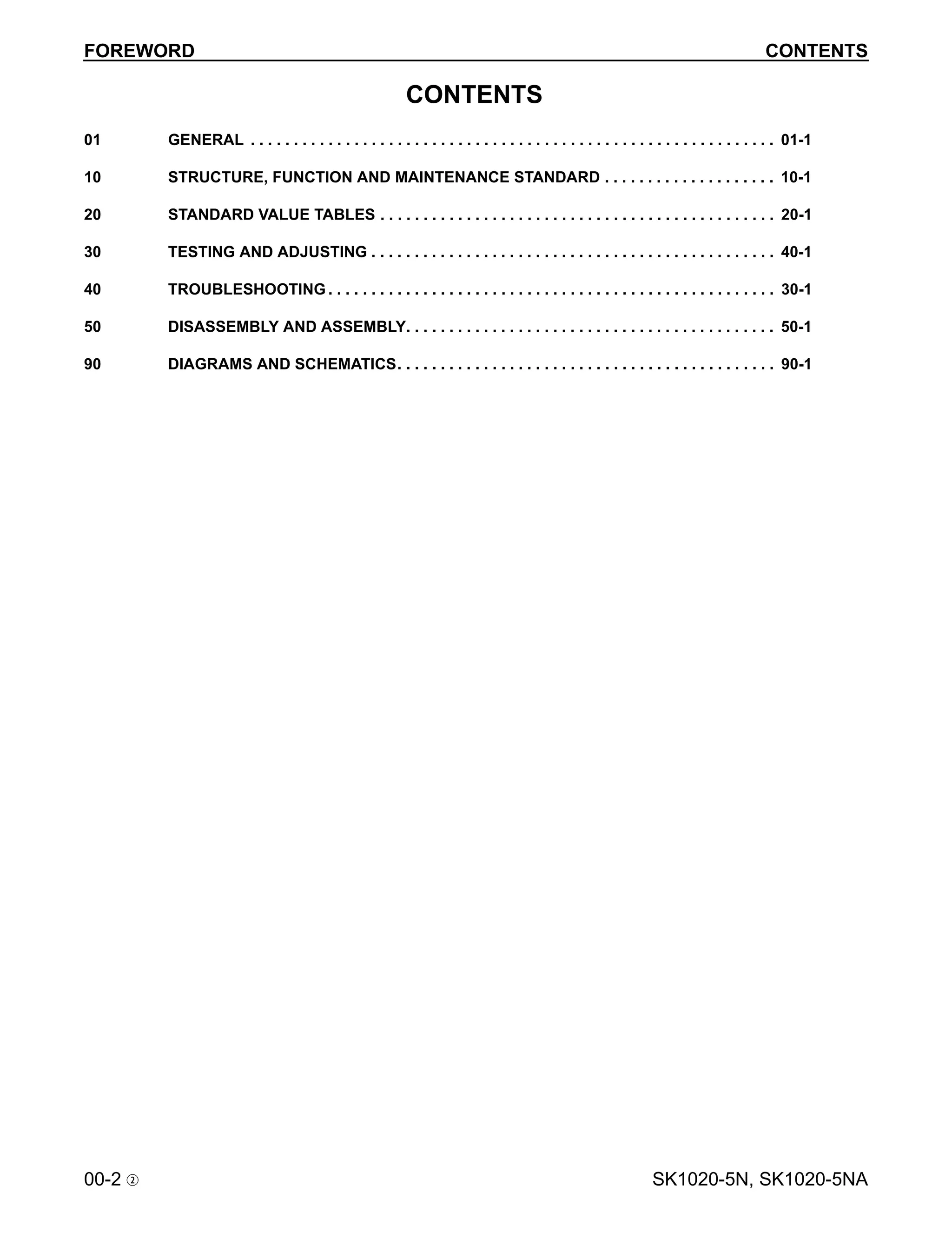 Komatsu sk1020 5 na skid steer loader service repair manual sna60001 and up | PDF