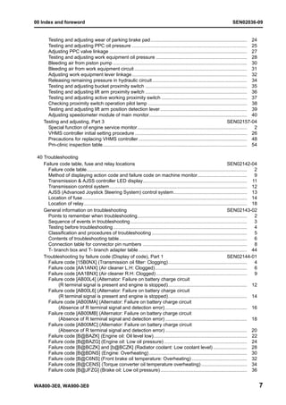 Komatsu wa800 3 e0 wheel loader service repair manual (sn 70001 and up ...