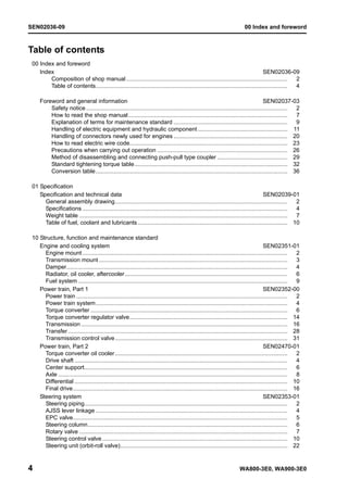 Komatsu wa900 3 e0 wheel loader service repair manual (sn 60001 and up ...