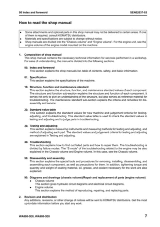 Komatsu wa900 3 e0 wheel loader service repair manual (sn 60001 and up ...