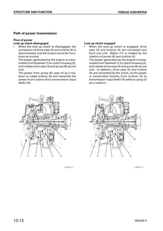 Komatsu wd600 3 wheel dozer service repair manual (sn 50001 and up) | PDF