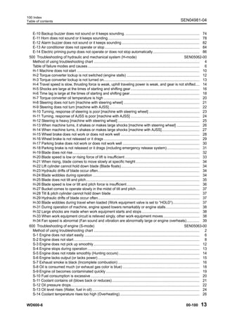 Komatsu wd600 6 wheel dozer service repair manual (sn 55001 and up) | PDF
