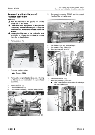 Komatsu wd600 6 wheel dozer service repair manual (sn 55001 and up) | PDF