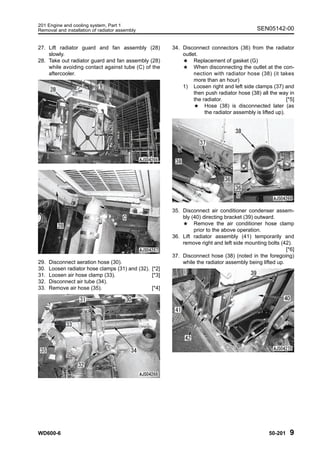 Komatsu wd600 6 wheel dozer service repair manual (sn 55001 and up) | PDF