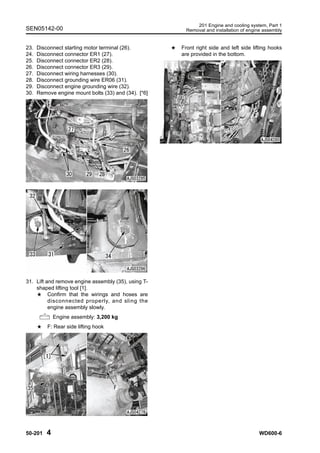Komatsu wd600 6 wheel dozer service repair manual (sn 55001 and up) | PDF