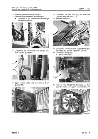 Komatsu wd600 6 wheel dozer service repair manual (sn 55001 and up) | PDF