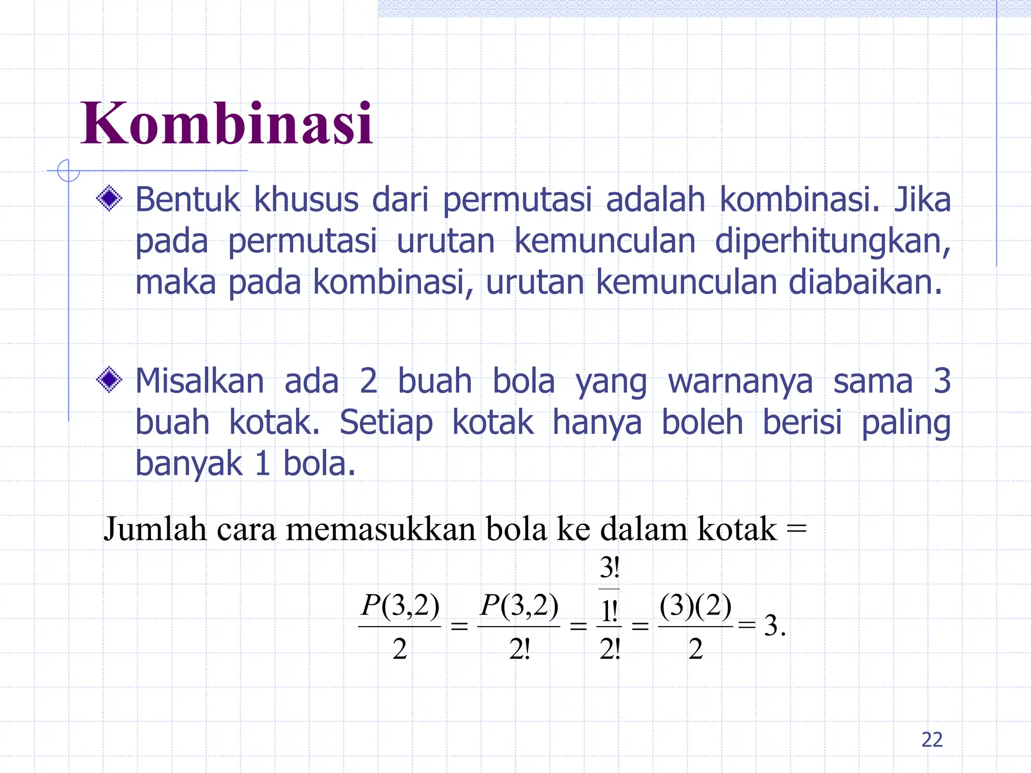 Kombinatorial: Matematika Berpikir Analitis.ppt