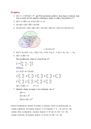 Kombinatorika sa zadacima iz Programiranja | DOCX